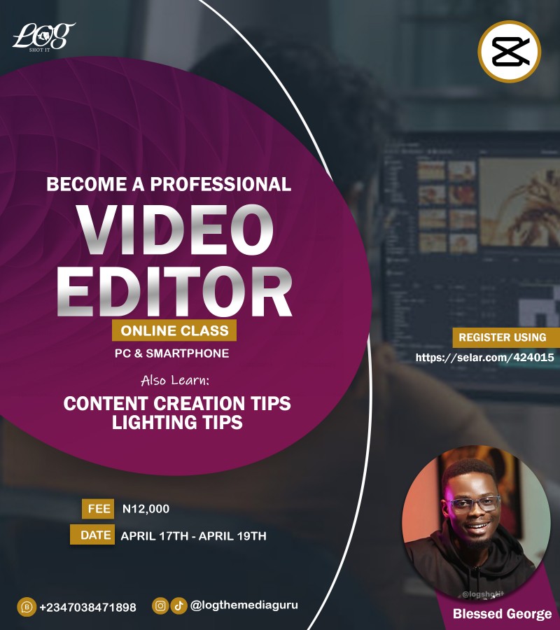 Buy VIDEO EDITING MASTERCLASS + CONTENT CREATION TIPS AND LIGHTING TIPS ...