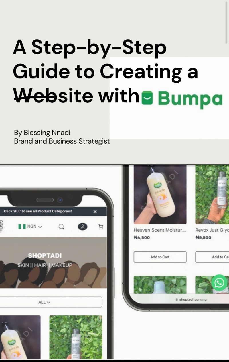 Buy The Ultimate Bumpa Website Creation Guide by Blessing Nnadi on Selar