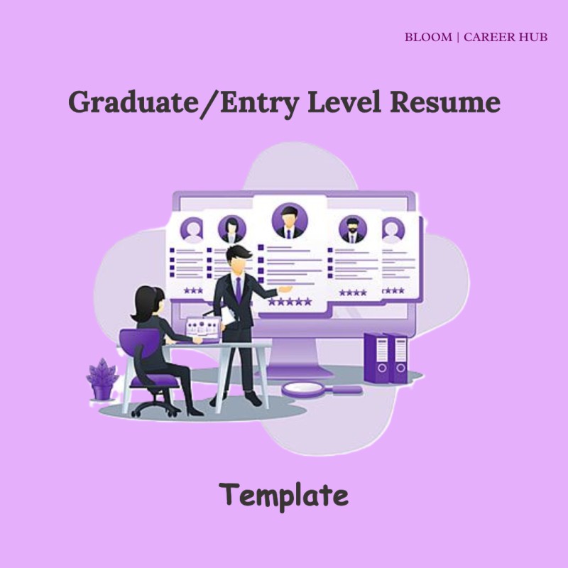 Buy Graduate Trainee / Entry-Level CV Template by Bloom Career Hub on Selar