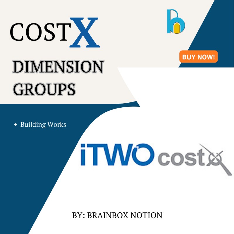 Buy CostX Dimension Group Template (Building Works).. by BrainBox ...