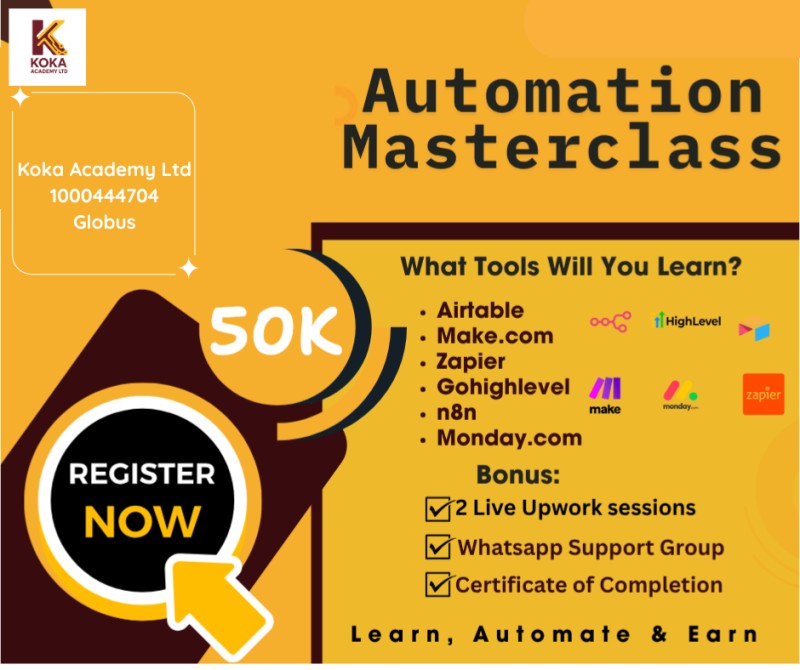 Buy AUTOMATION MASTER CLASS - AIRTABLE, ZAPIER, GHL, MONDAY.COM, N8N ...