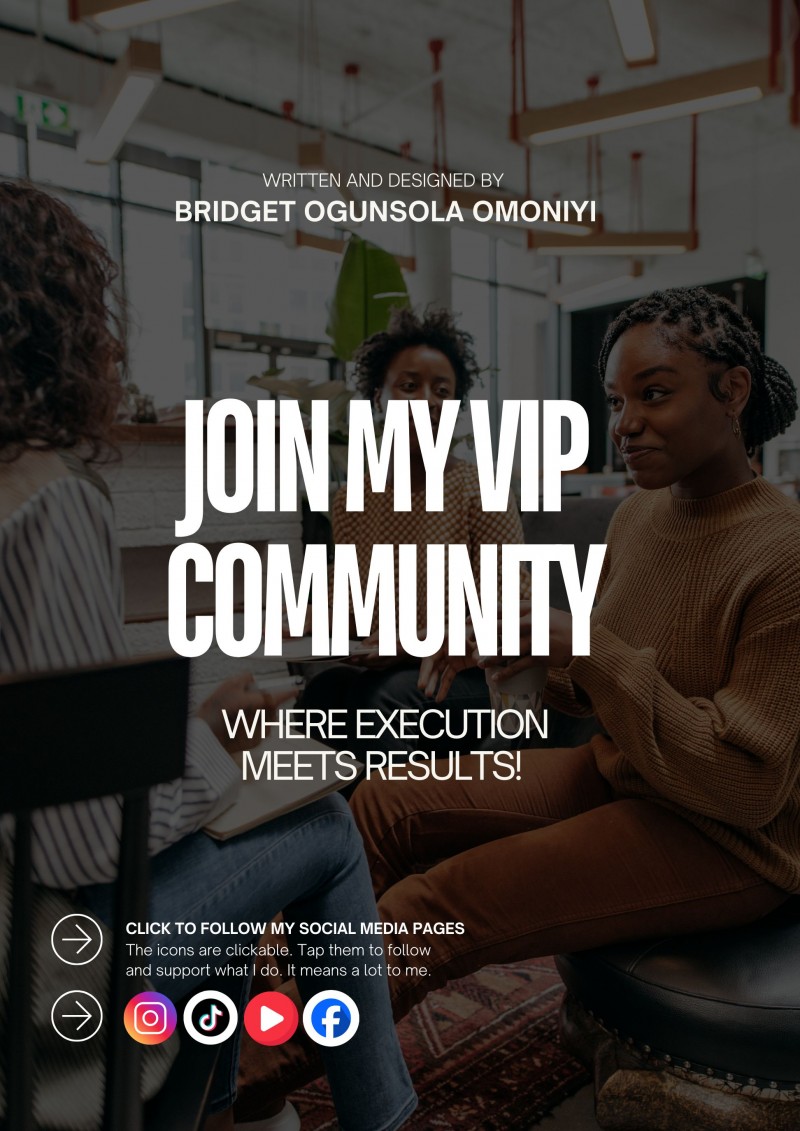 Subscribe JOIN MY VIP COMMUNITY – WHERE EXECUTION MEETS RESULTS by Raphael Nwabudike on Selar