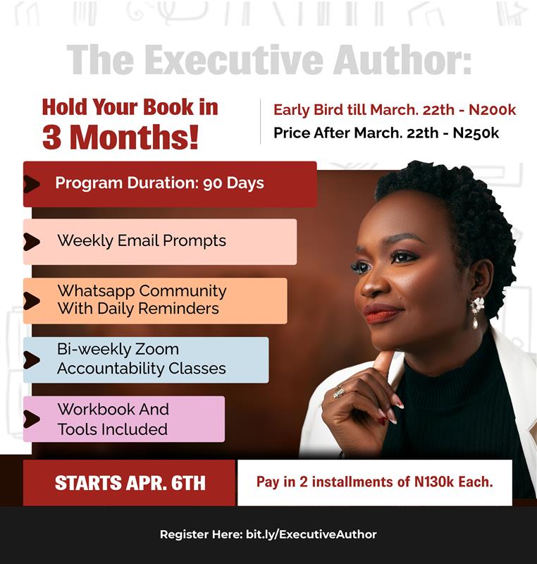 Buy Executive Author Program - Cohort 3 by Brenda Unu on Selar