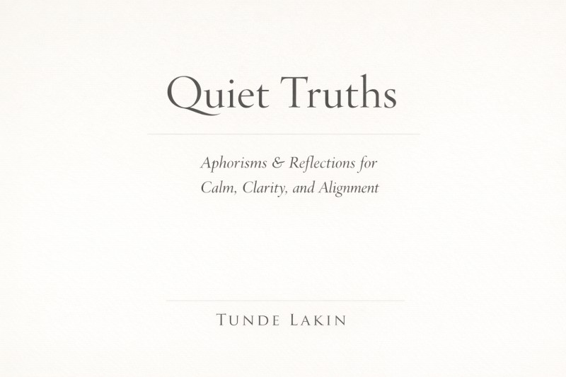 Buy Quiet Truths by Tunde Lakin on Selar