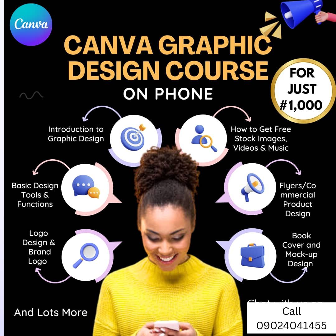 Buy Canva graphic design training course by Celestine on Selar
