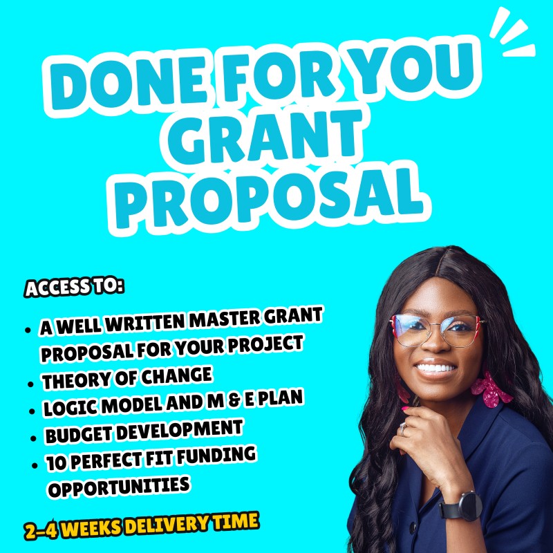 Buy Done For You Grant Proposal by Changemakers Hub on Selar