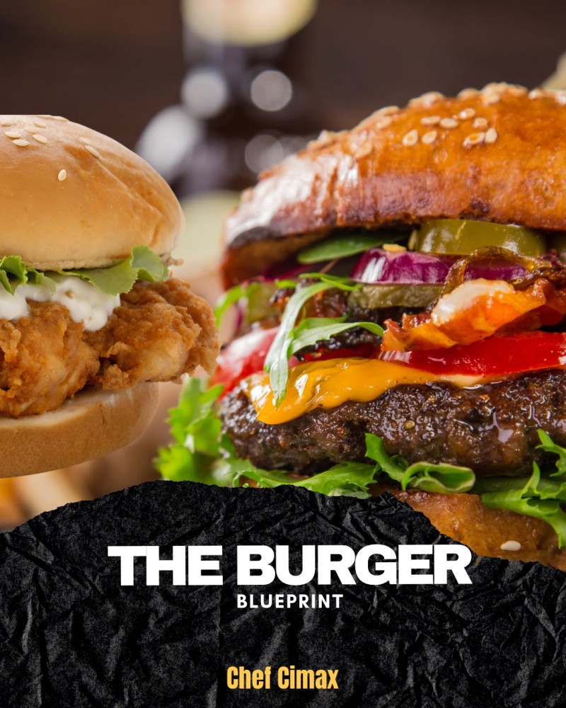 Buy THE BURGER BLUEPRINT by Chef Cimax on Selar