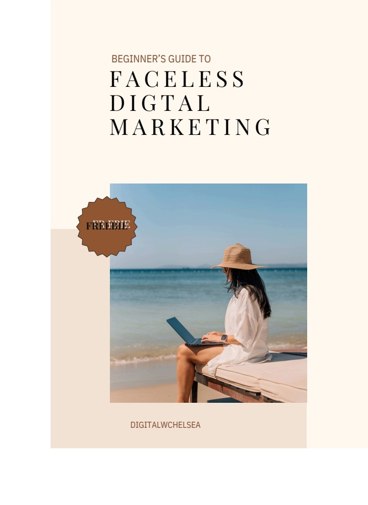 Buy Faceless Digital Marketing guide by Digitalwchelsea on Selar