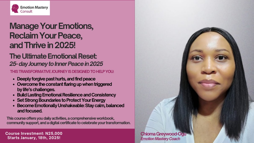 Buy The Ultimate Emotional Reset 2025 by Chioma Greywood-Ogu on Selar