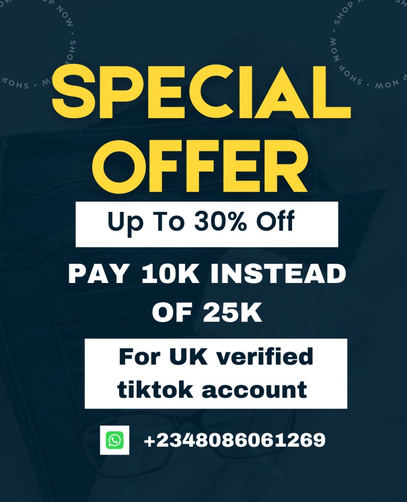 Buy CREATE A UK TIKTOK ACCOUNT IN LESS THAN 5 MINUTES – NO STRESS, NO ...