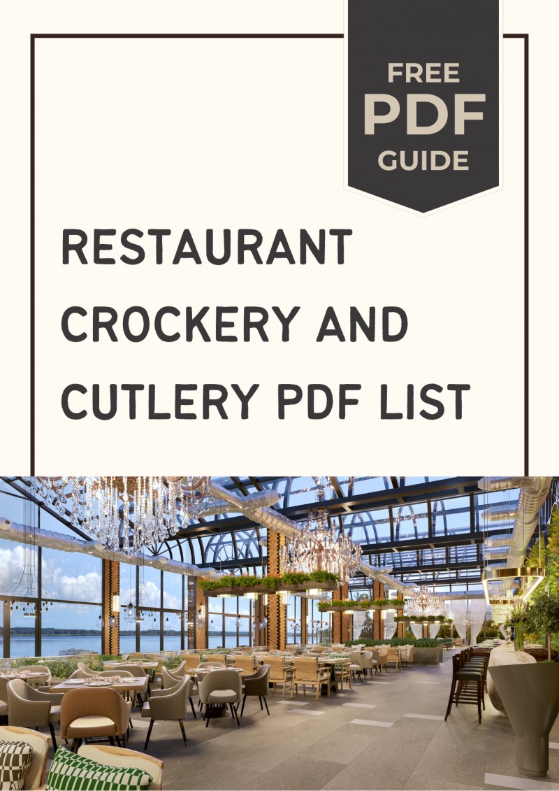 Get The Complete Guide to Restaurant Crockery and Cutlery List by Sarah ...