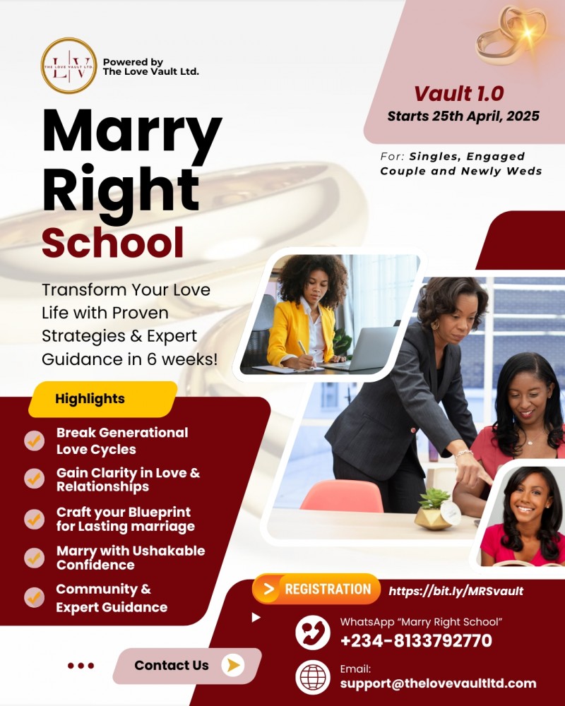 Buy Marry Right School by Blessing Christopher on Selar