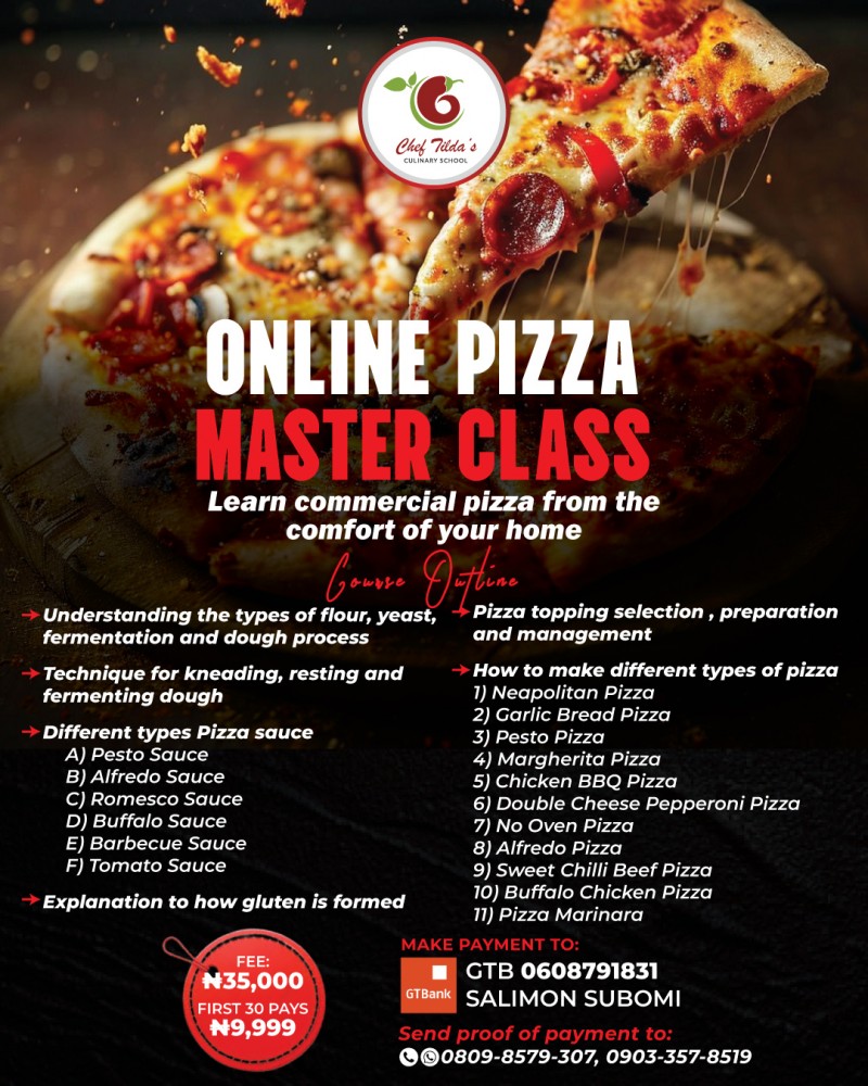 Buy PIZZA MASTER CLASS by CTCS LAGOS on Selar