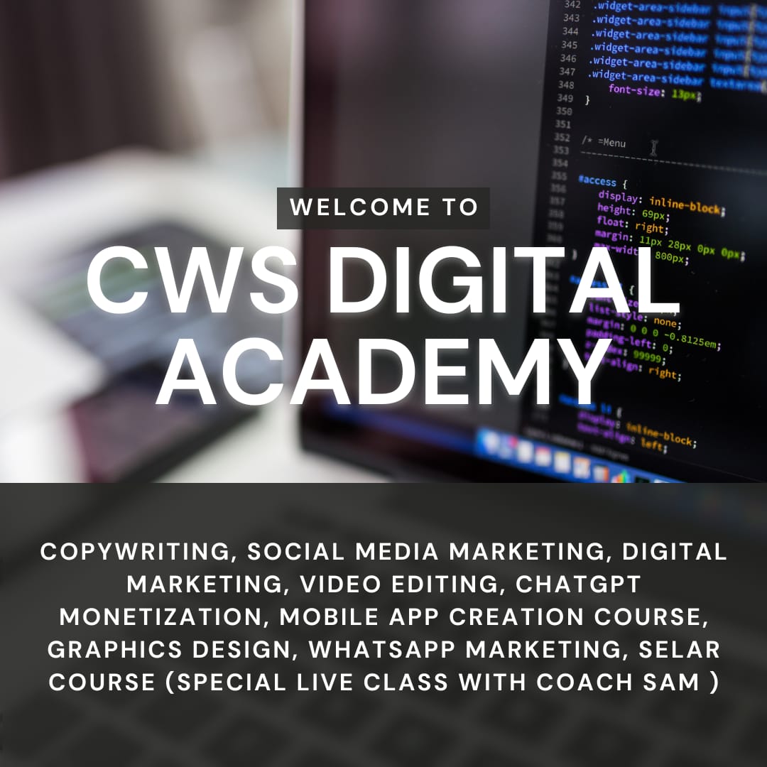 Get CWS Digital Academy Training by CWS DIGITAL STORE on Selar