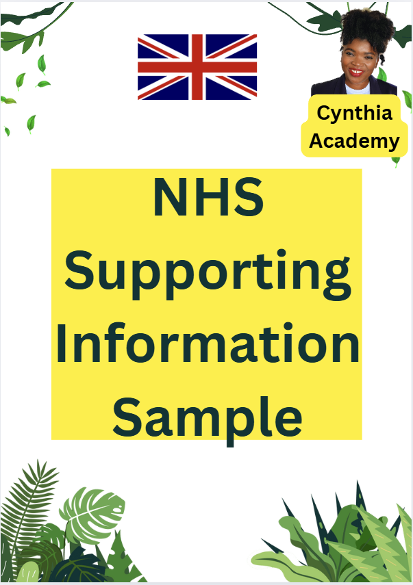 Buy NHS Supporting Information Sample by Cynthia Academy on Selar