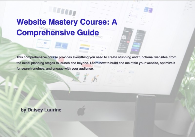 Buy Website Mastery Course by Daisey Laurine on Selar