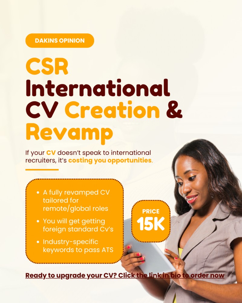 Buy Dakins CSR CV writing Service (International Standard) by Dakins on ...