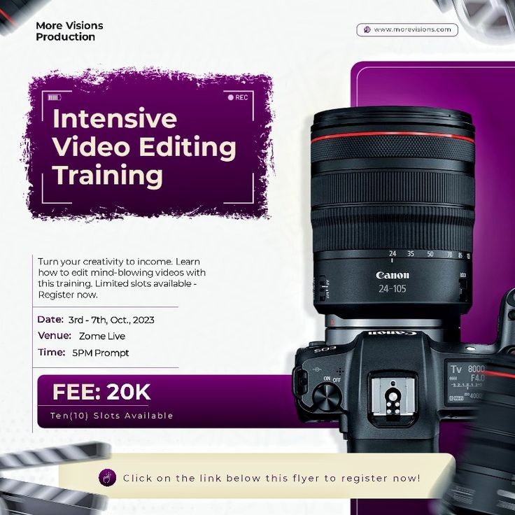 Buy Intensive on video editing training by Daniel Smith on Selar