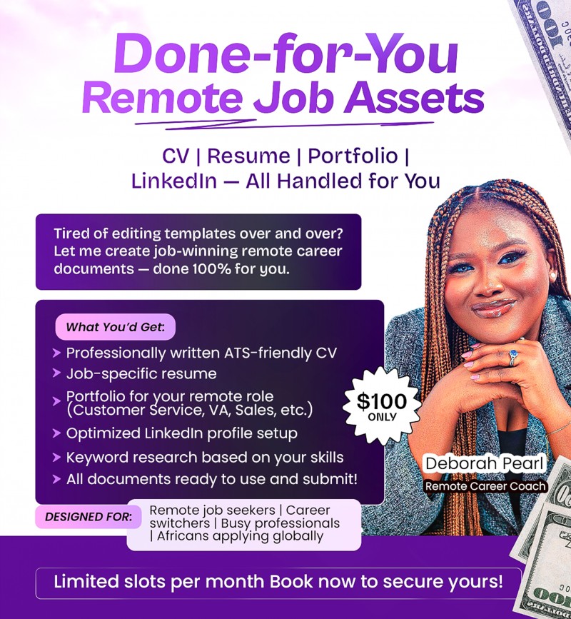 Buy Done-for-You Remote Job Assets by Deborah Dosunmu on Selar