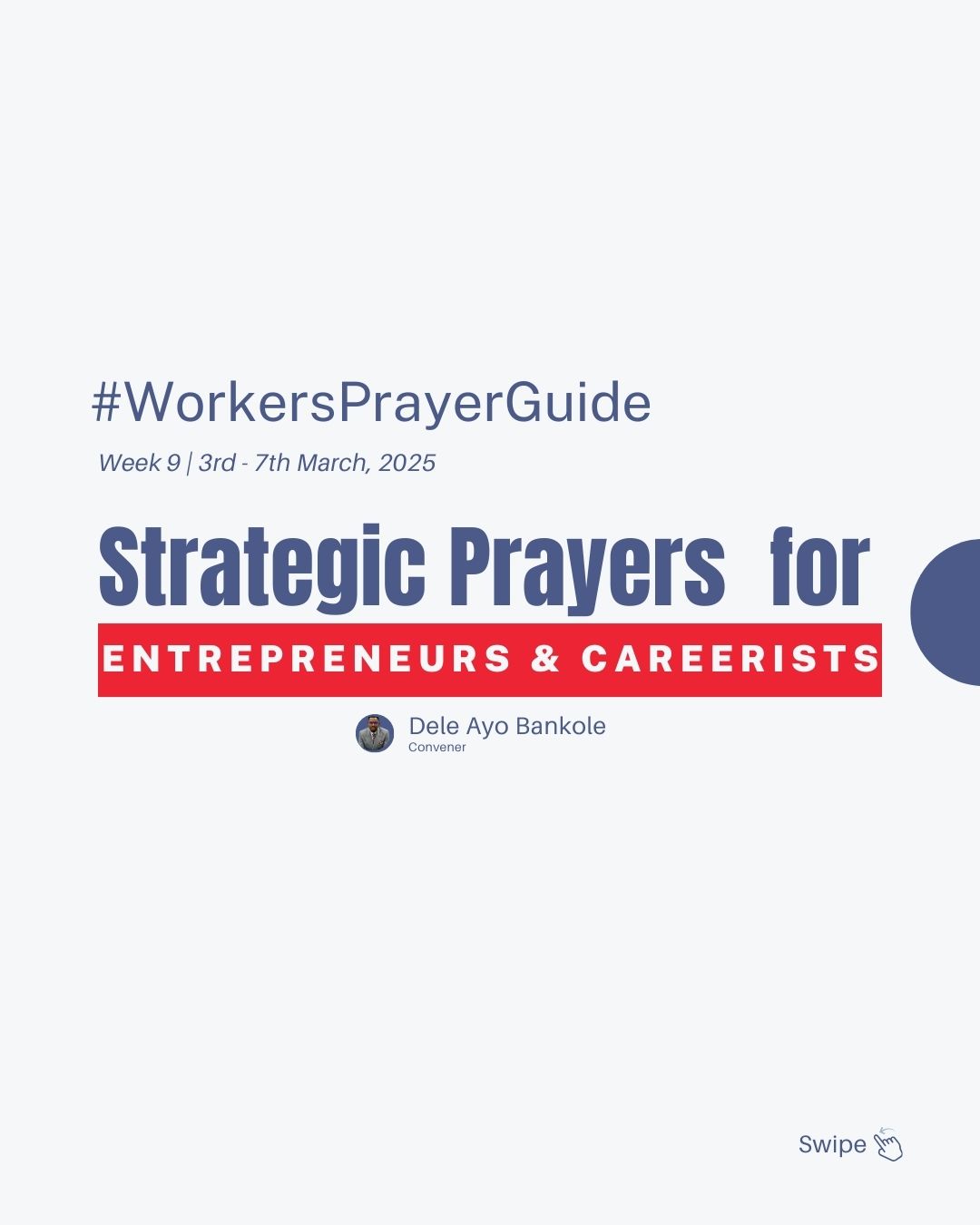 Get Workers Prayer Guide | Week 9 by D. Ayo Bankole on Selar