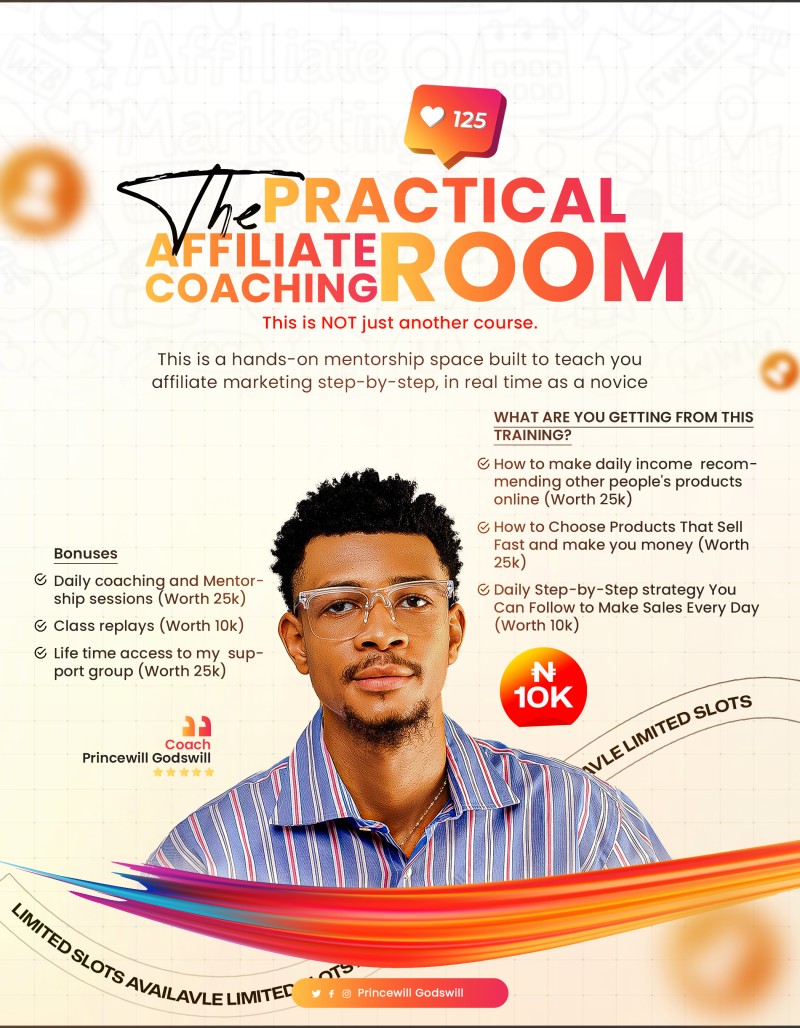 Buy The Practical Affiliate Coaching Room by Princewill Godwin on Selar