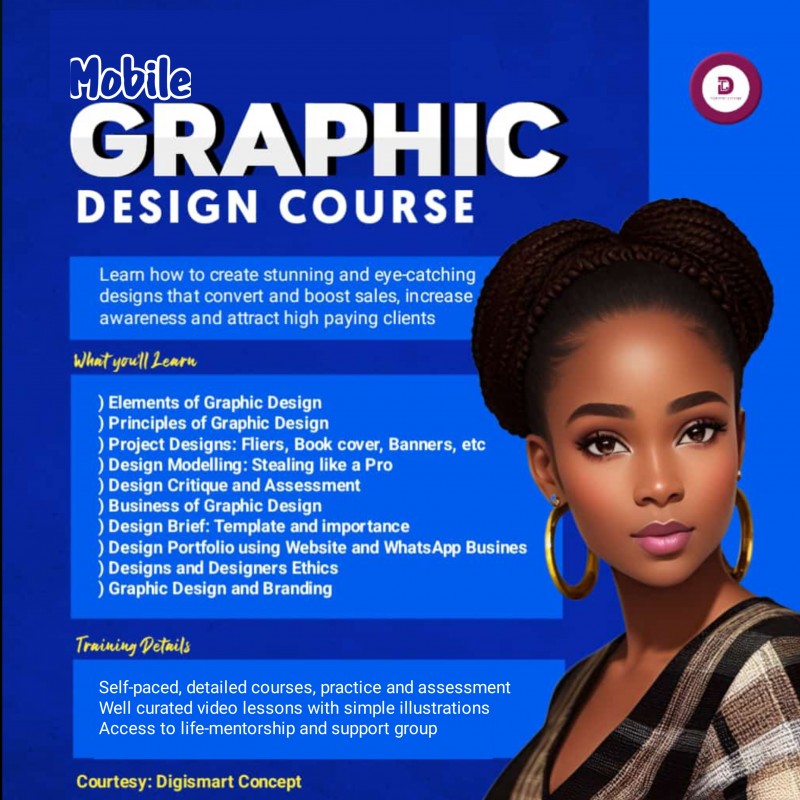 Buy Mobile Graphic Design Course by Digismart Concept on Selar
