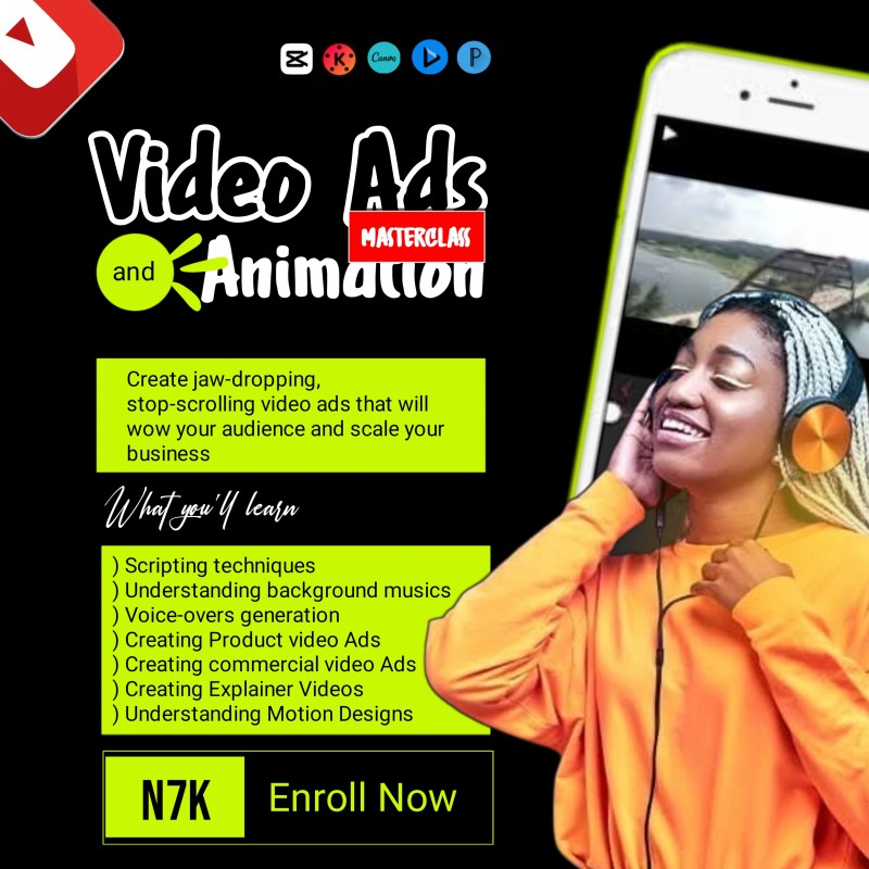 Buy Video Ads And Animation Course by Digismart Concept on Selar