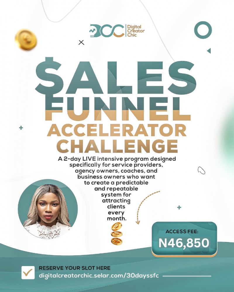 Buy Sales Funnel Accelerator System by Digital Creator Chic on Selar