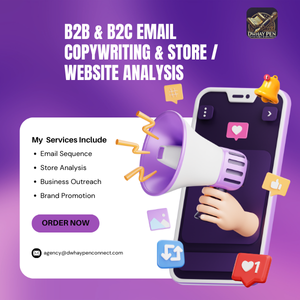 Buy B2B & B2C Email Copywriting & Store/ Website Analysis by Dwhay Pen ...