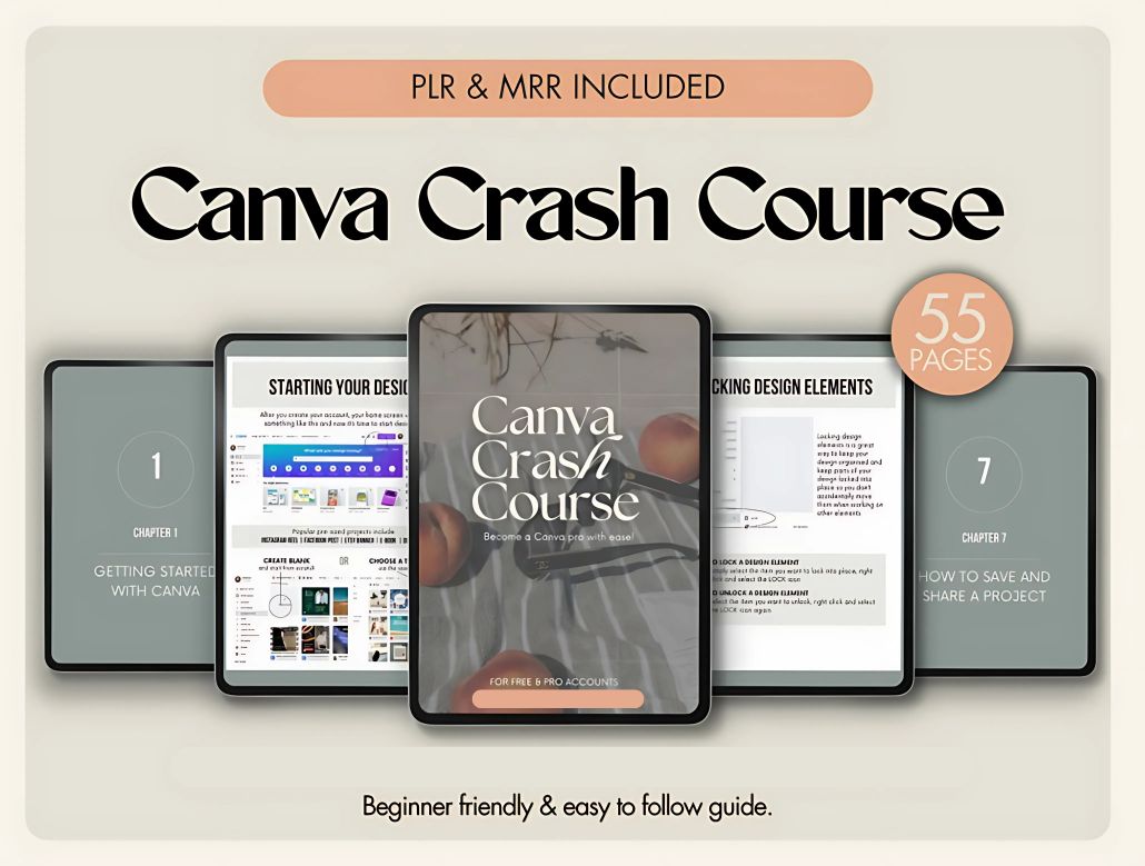 Buy Canva Crash Course | MRR & PLR by Remote Jobs South Africa on Selar