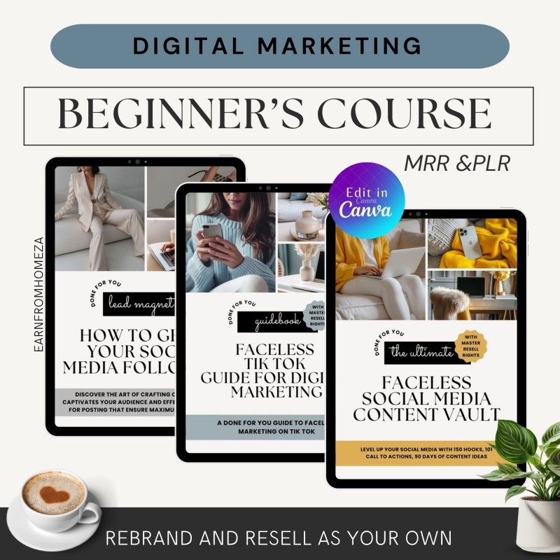 Buy Ultimate Digital Marketing Beginner's Course | MRR & PLR by Earn ...