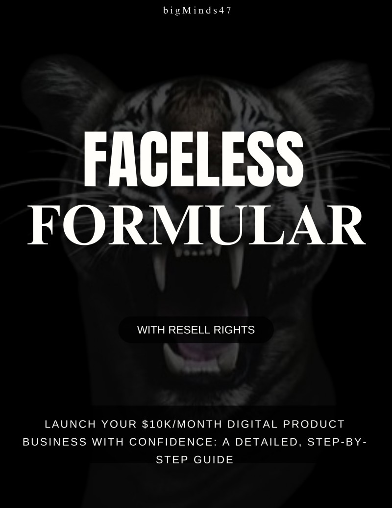 Buy Faceless Formula by Ebsiy Ndimongang on Selar