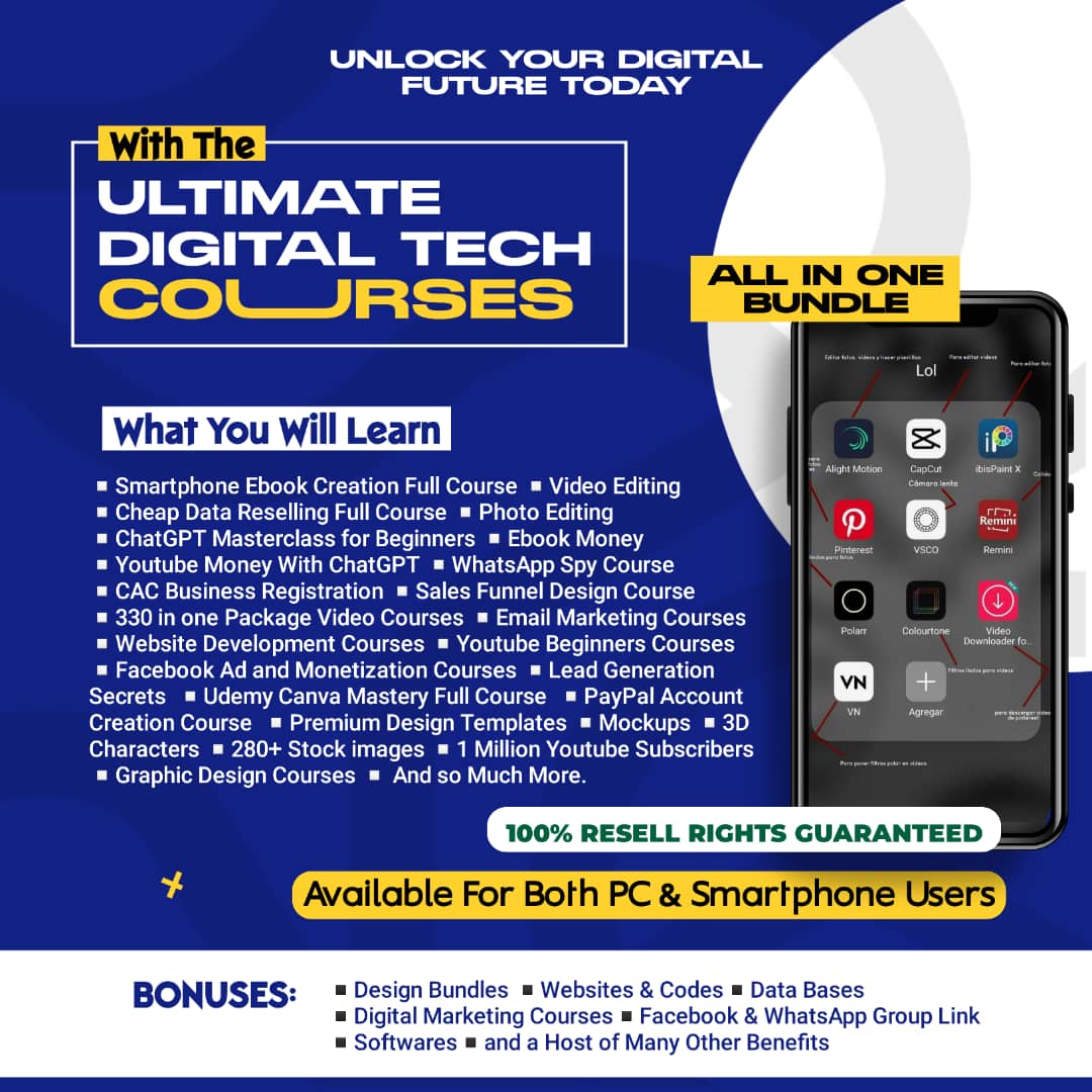 Buy Ultimate Digital Tech Courses by YoungCeo on Selar