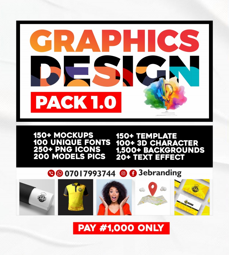 Buy Graphics Design Pack 1.0 by Edoama Ekere on Selar