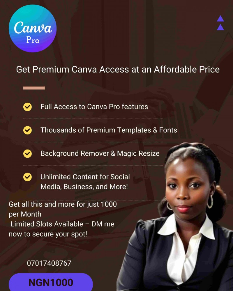 Buy Canva Pro by Elizabeth Obinasim on Selar