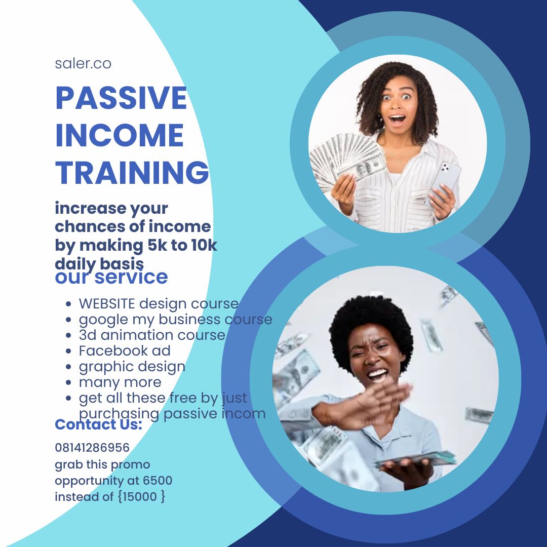 Buy PASSIVE INCOME TRAINING by Ella George on Selar