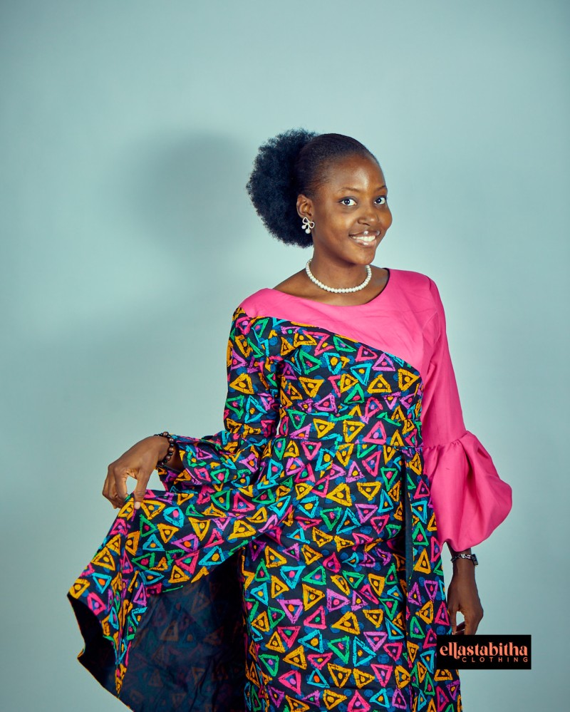 Buy Esther dress- Pink by Ellas Tabitha Clothing on Selar
