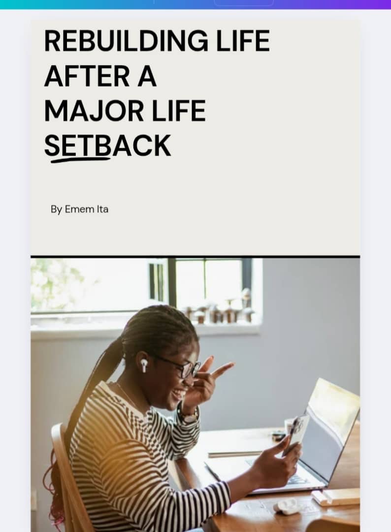 Buy Rebuilding life after a major life setback by Emem Ita on Selar