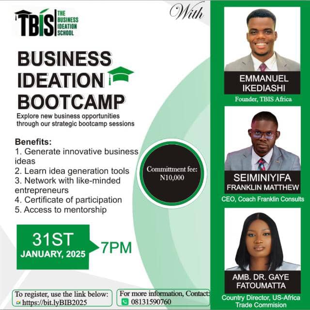 Buy Business Ideation Bootcamp 2025 by EMMANUEL E IKEDIASHI on Selar