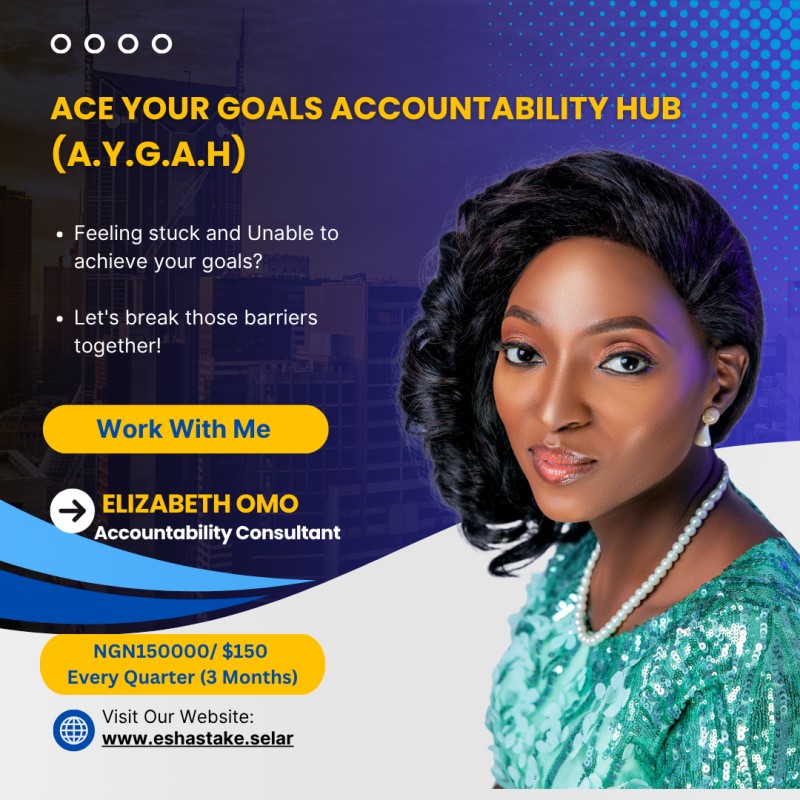 Subscribe Ace Your Goals Accountability Hub (A.Y.G.A.H) by Elizabeth ...