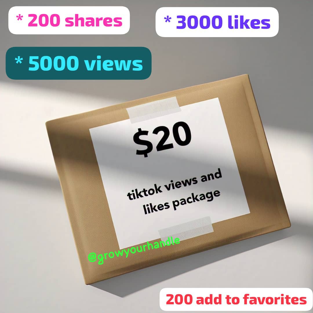 Buy The twenty dollars Tiktok package by Everything Available on Selar