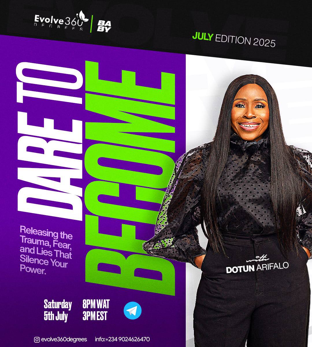 Buy DARE TO BECOME - BABY JULY EDITION by Evolve 360 Degrees on Selar