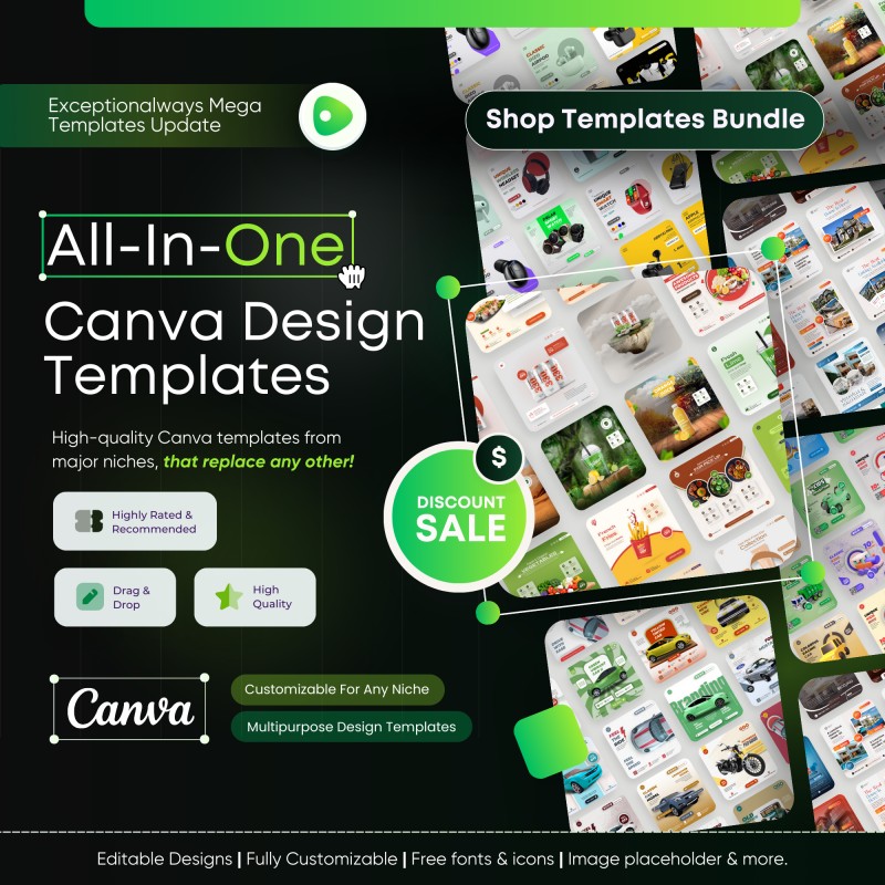 Get All In One Premium HD Canva Design Templates by Exceptionalways ...