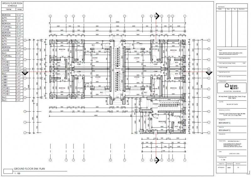 Buy Apartment Building full Working Drawings by Eze Grant Chimaobi on Selar