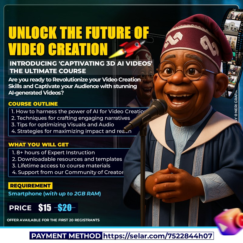 Buy 3D HYPER-REALISTIC AI VIDEO TUTORIAL by Ezekwesili Godwin Kelechukwu Asadu on Selar