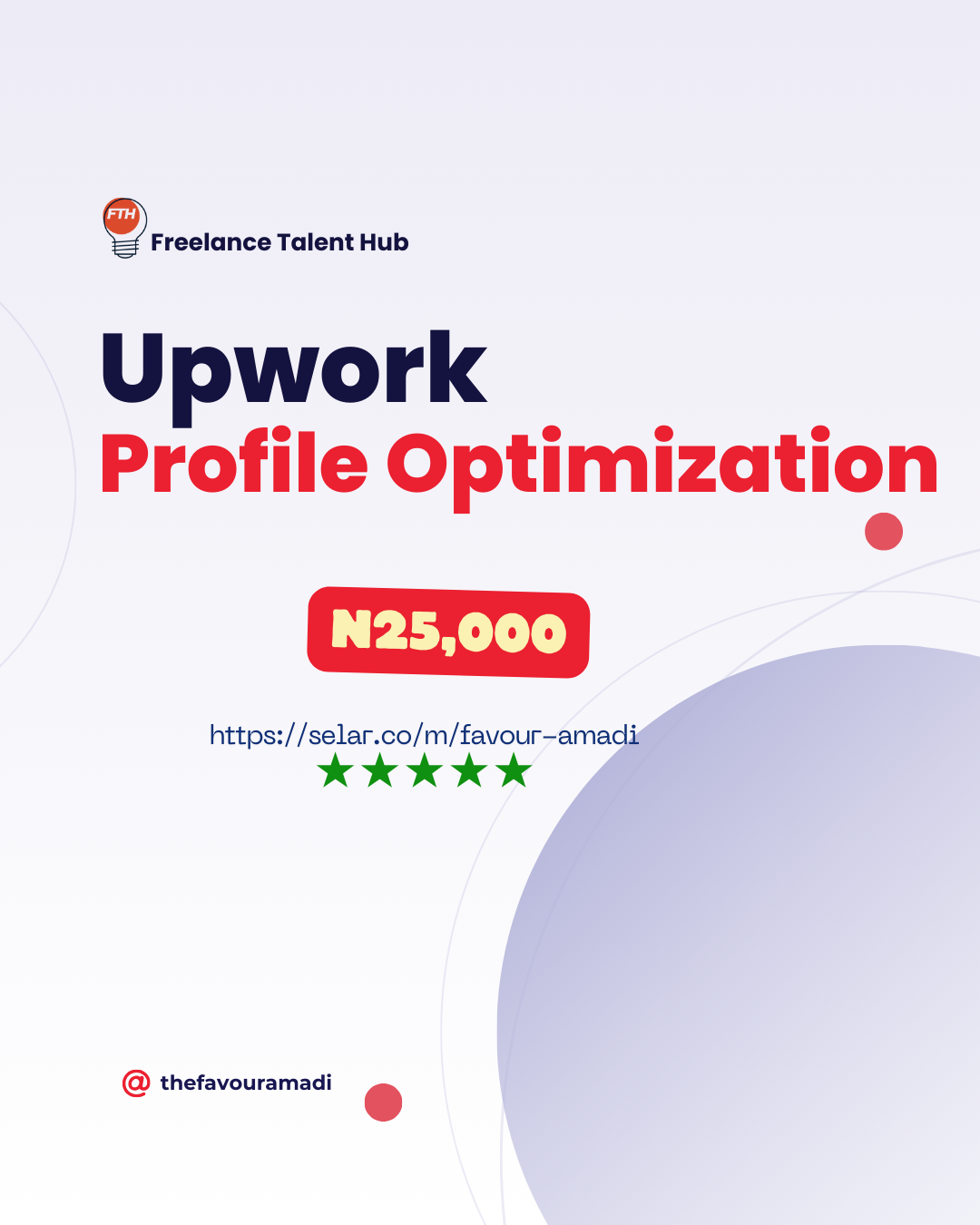 Buy Upwork Profile Optimization by Favour Amadi on Selar