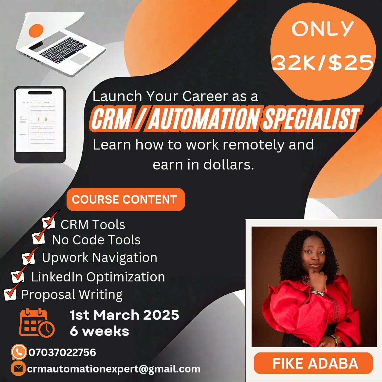 Buy CRMs and No Code Tools Training by Fike Adaba on Selar