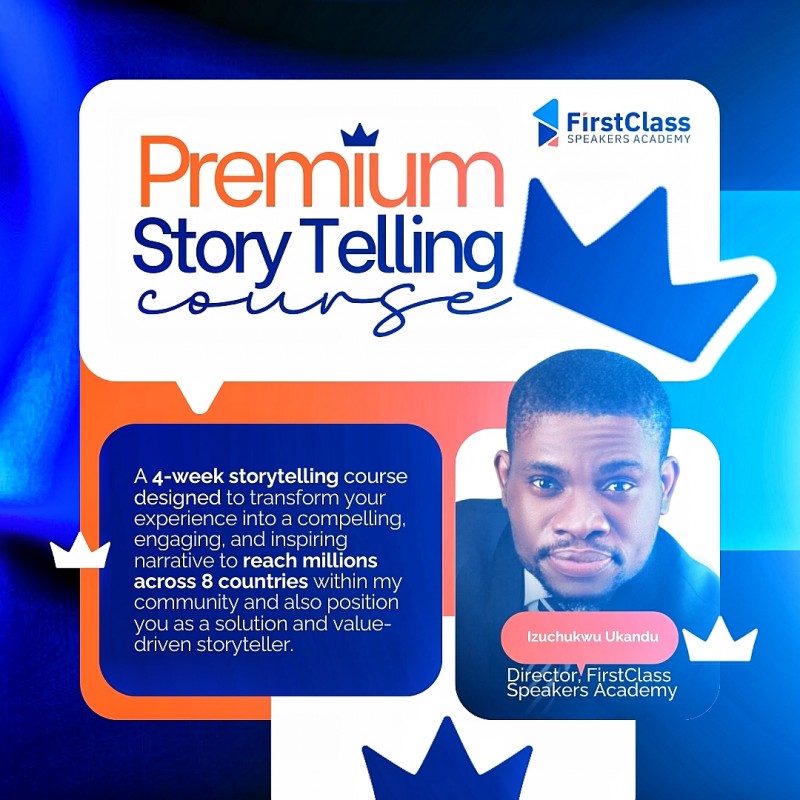Buy PREMIUM STORYTELLING PROGRAM by FirstClass Speakers Academy on Selar