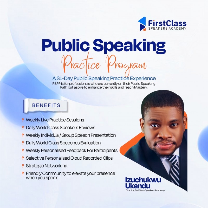 Buy PUBLIC SPEAKING GROUP PRACTICE PROGRAM by FirstClass Speakers ...