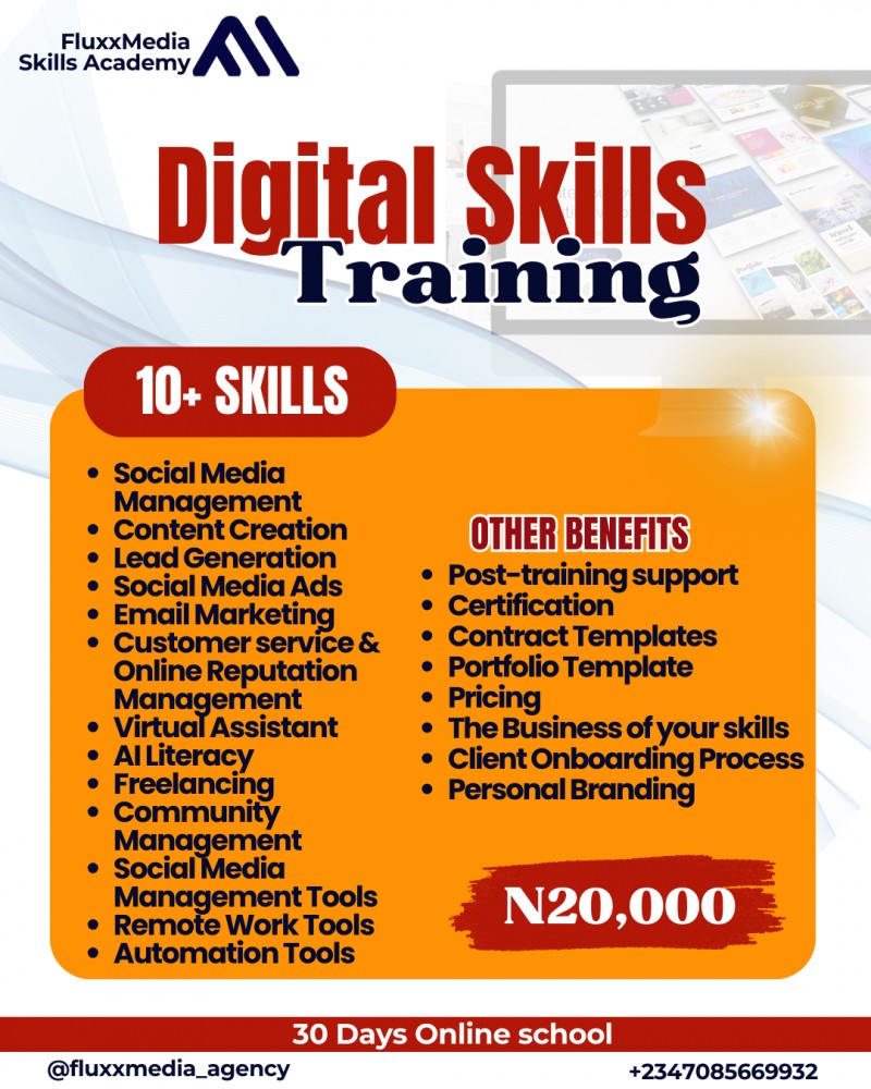 Buy DIGITAL SKILL-UP PROGRAM (DSP) by Fluxx Media on Selar